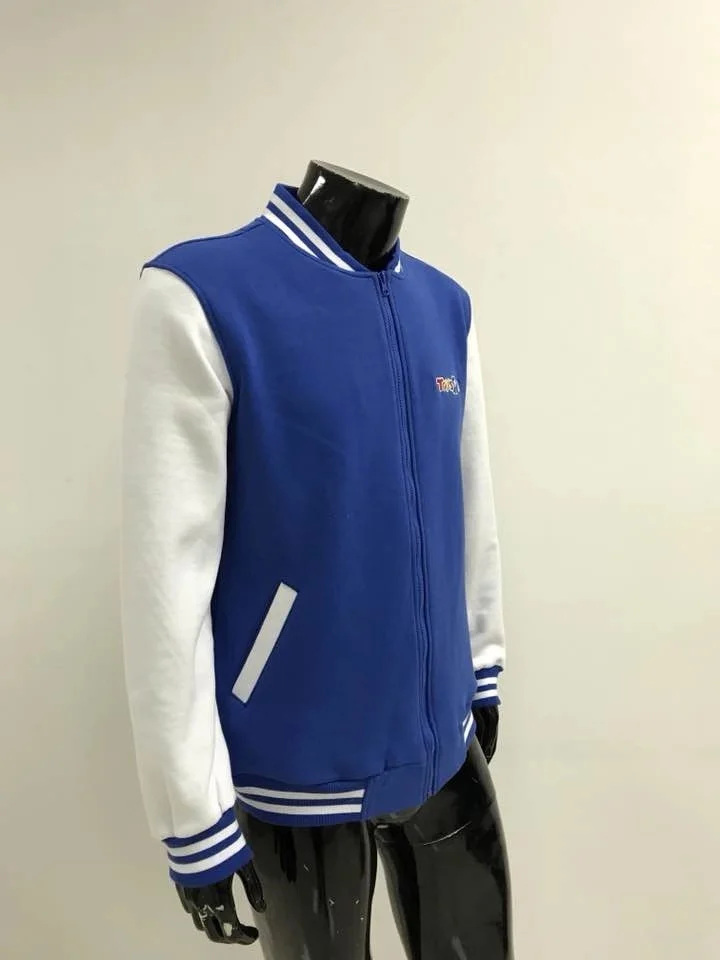 Men's Varsity Baseball Jacket Causal Slim Fit Button Down Varsity ...