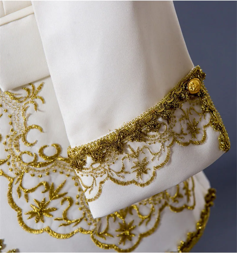 Men's Victorian Prince Wedding Dress Blazer Suits for Cosplay