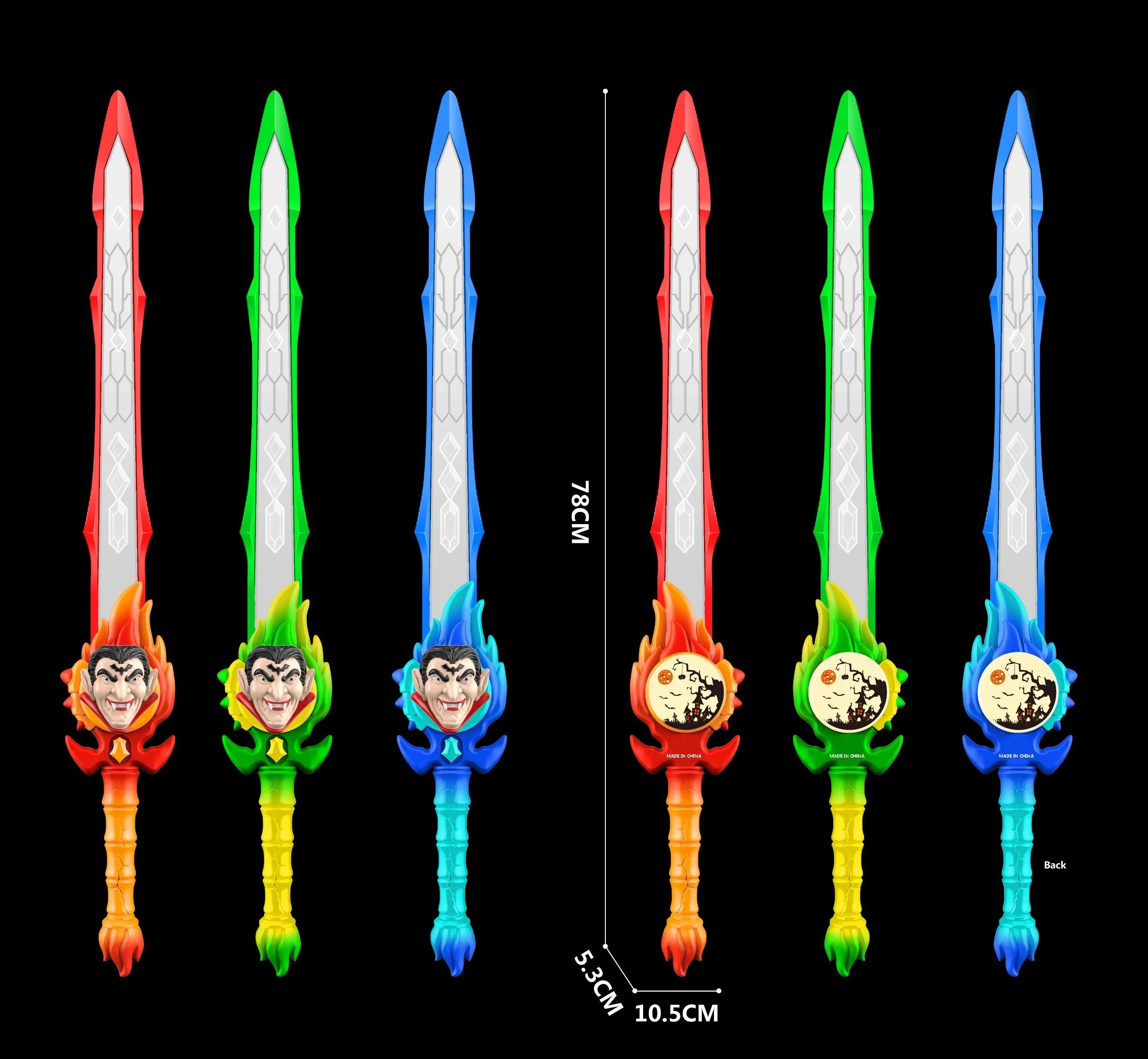 Hundred Power Glow Stick Dinosaur Sword Toys Flashing Led Light Up ...