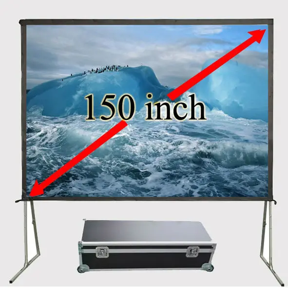 300 Inch Fast Fold Portable Projector Screen for Outdoor Cinema ...