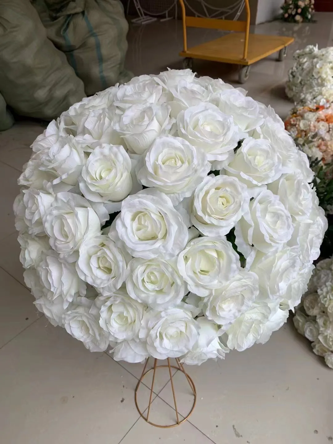 C20 Red Rose Flower Ball Wedding Centerpieces - Artificial Silk Hydrangea