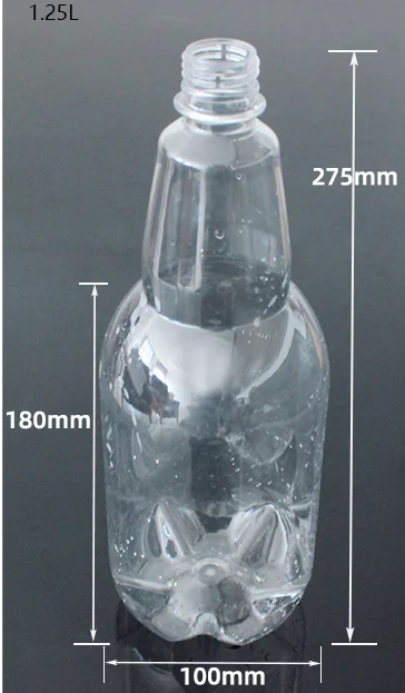 1L 1.25L Clear Liquid Sample Bottles Juice Drink Bottle Beer Plastic ...