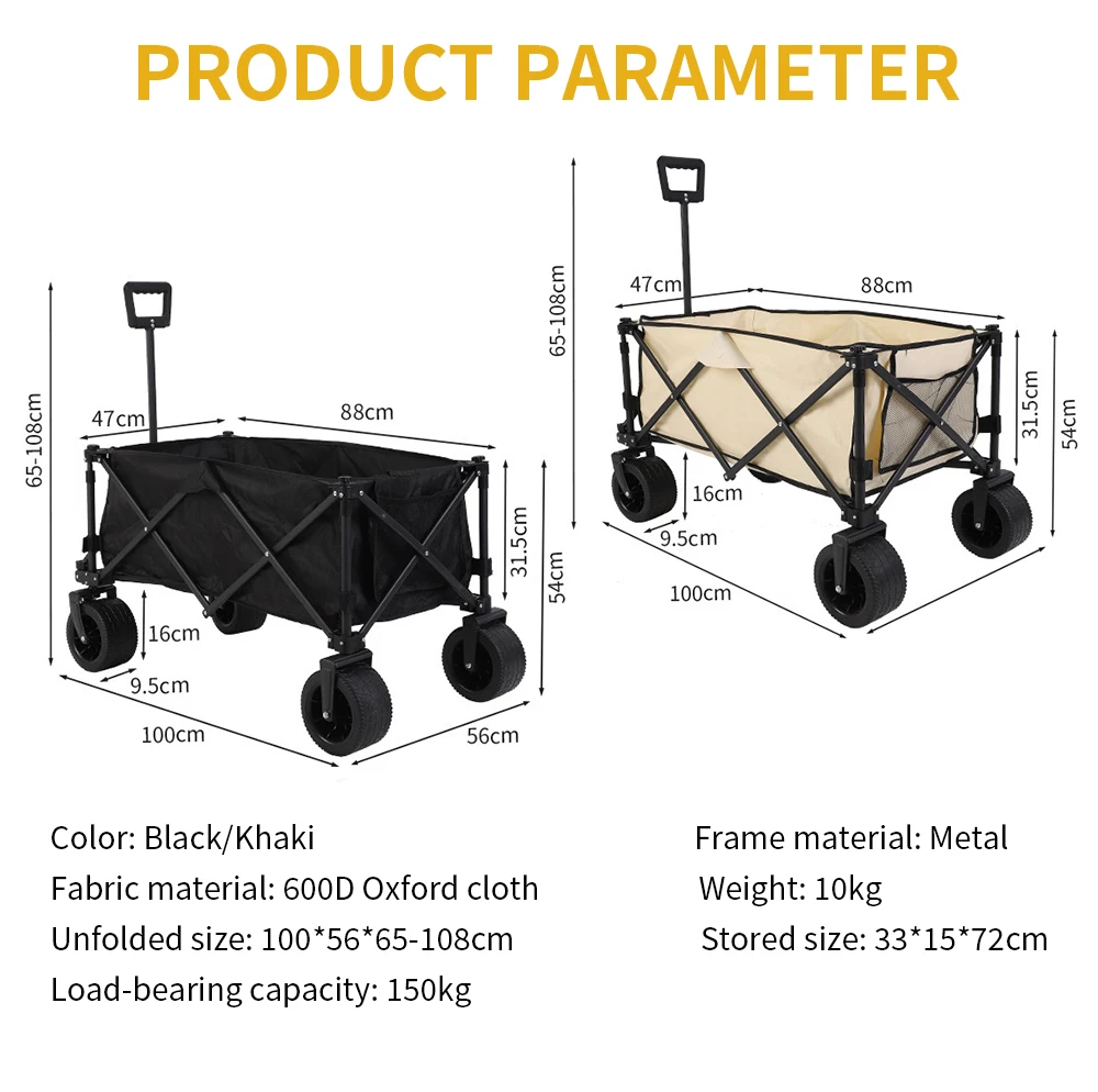 Portable Compact Multi-Purpose Adult Cart for Shopping Storage Foldable ...