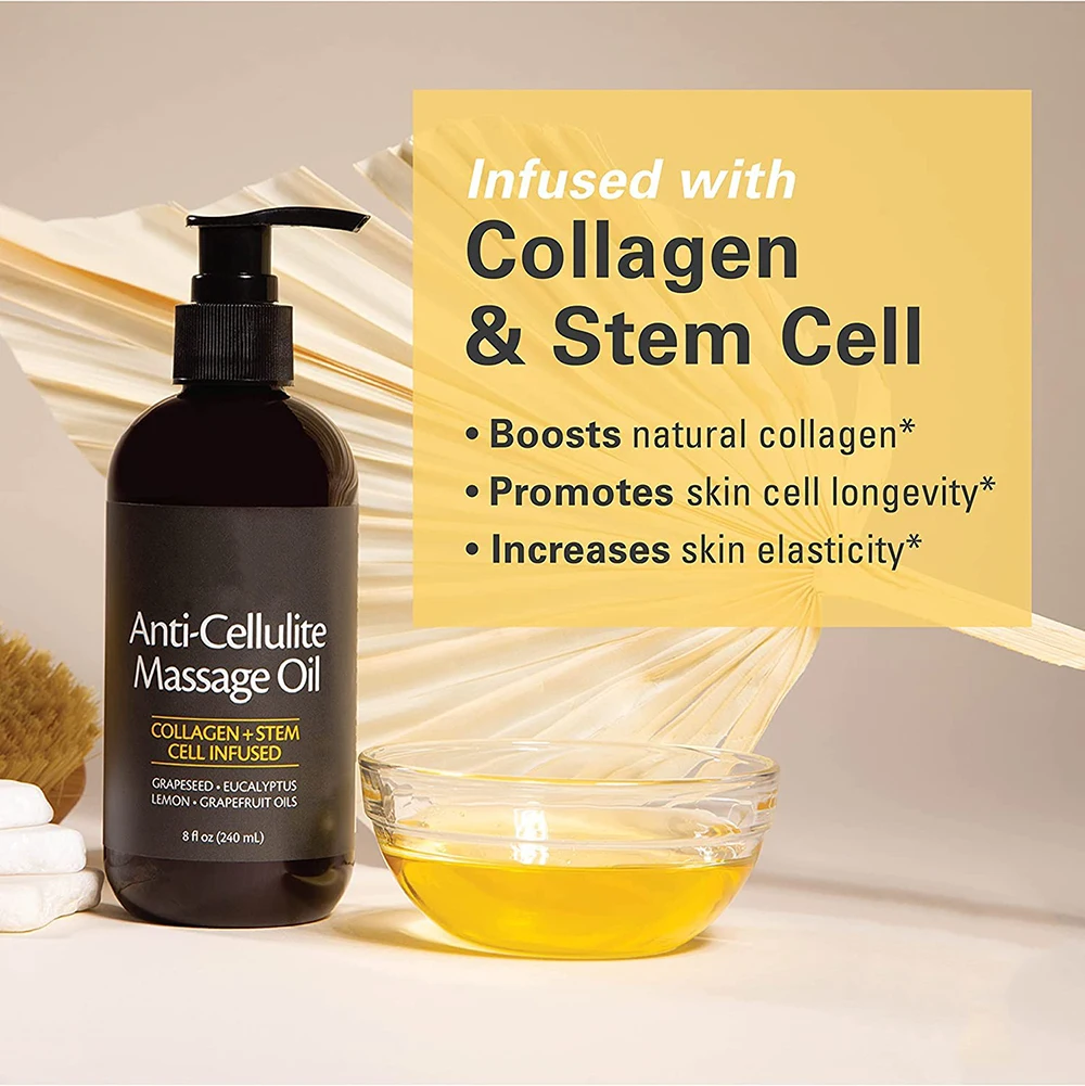 Natural Plant Extracts Anti-Cellulite Body Massage Oil Skin Firming ...