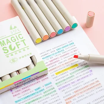 New Cute Triangle Shape School Student Highlighters Marker Pens Set ...