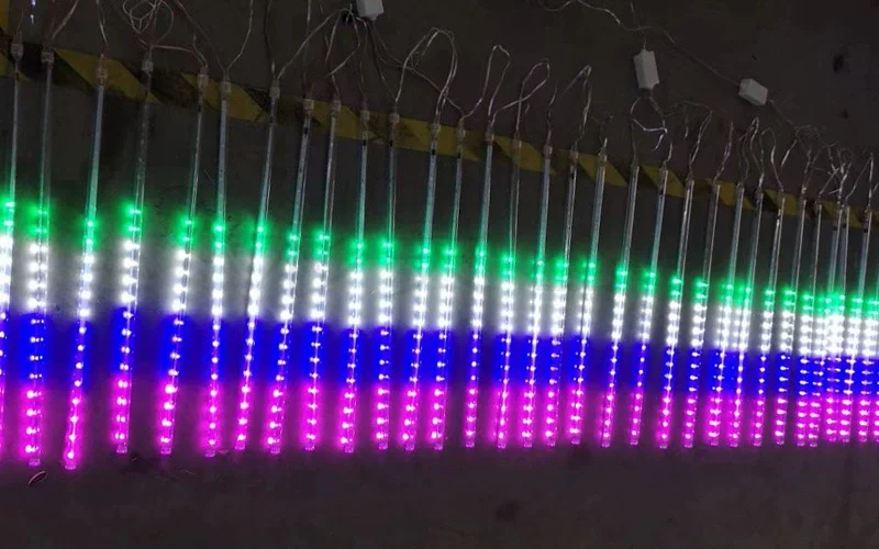 Led Rain Light Meteor Tube Shower Rain String 30cm Icicle Light Wedding ...