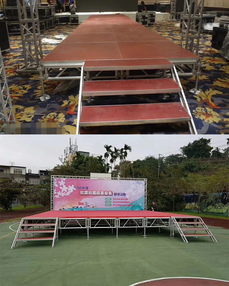 Aluminum Roof Truss System With Stage For Concert Wall Ground Stand ...