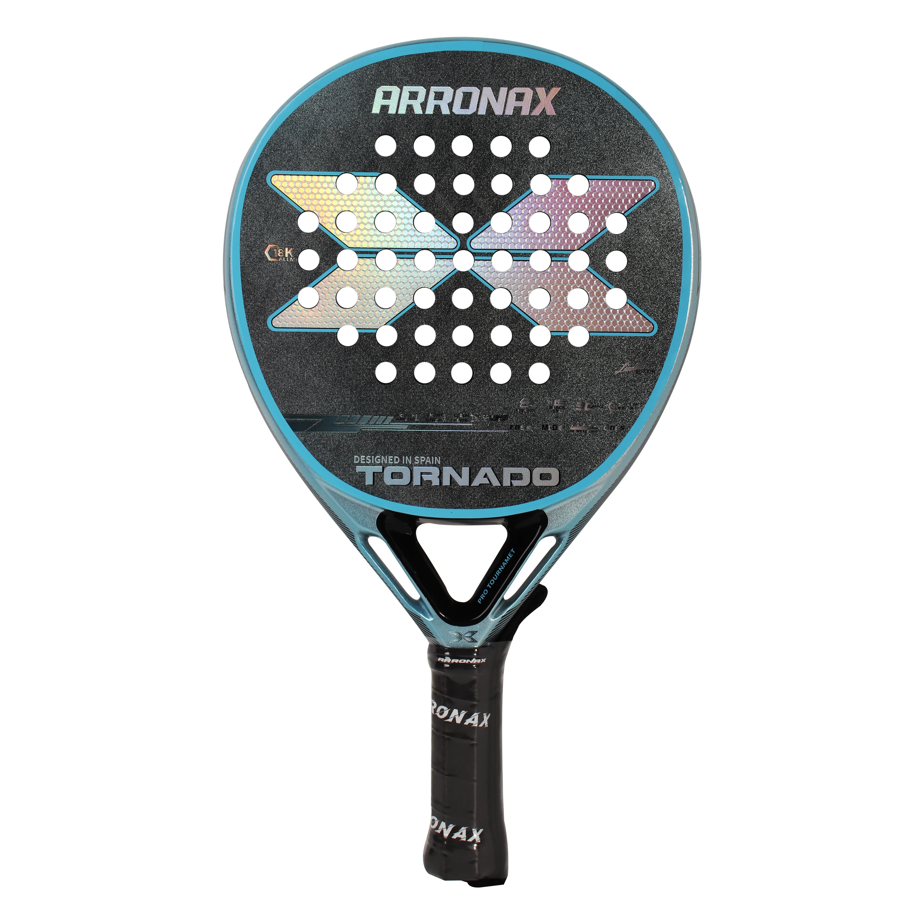 Arronax AT10 Padel Racket 2025 18K Carbon with Black EVA Core Premium ...