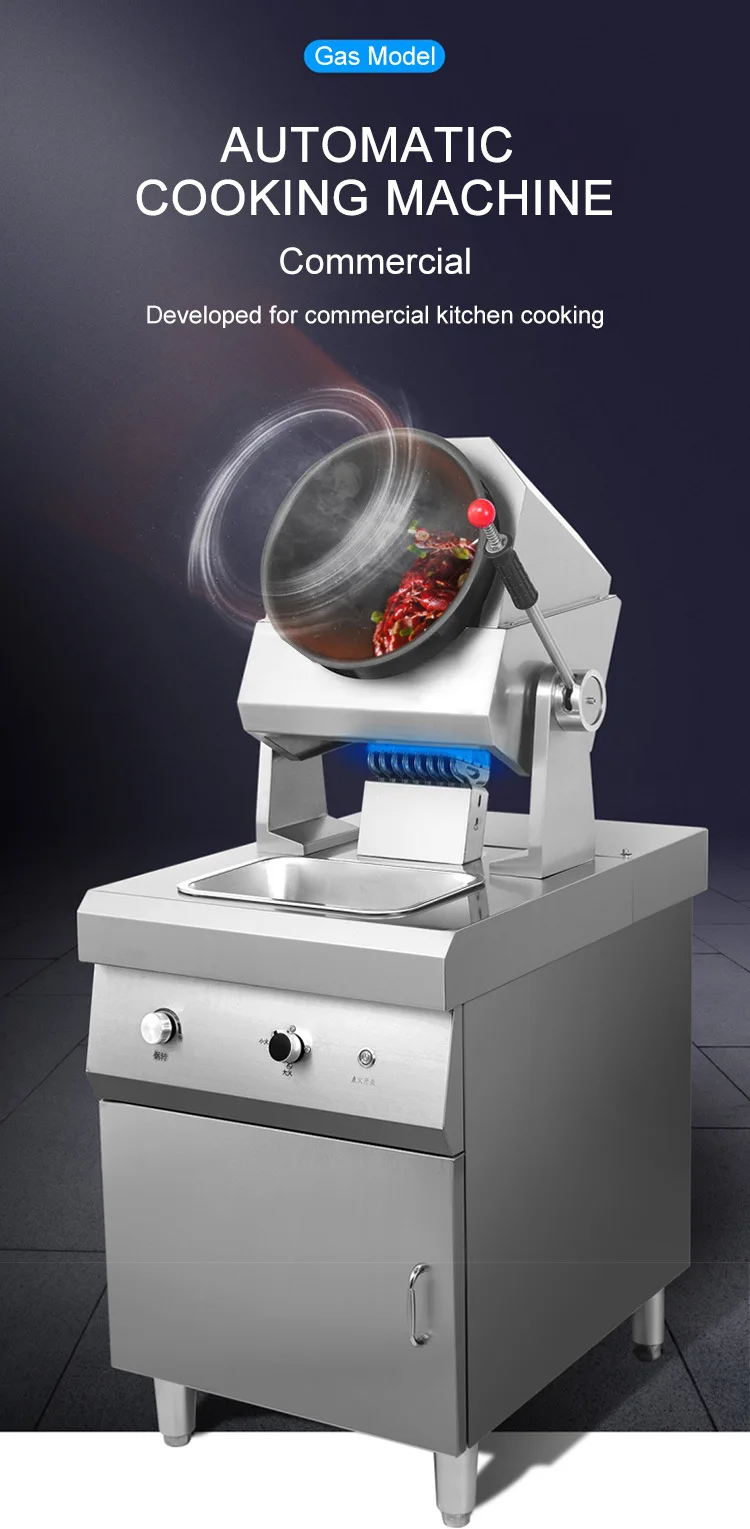 Auto Cooker Robot for Kitchen & Restaurant Natural & Petroleum Gas ...