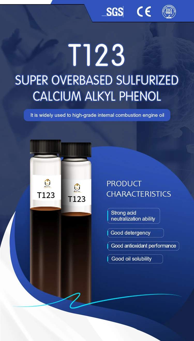 T123 Calcium Alkyl Phenol Tbn300 Super Overbased Sulfurized Calcium ...