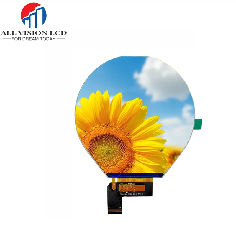 3.4 Inch Round Lcd Module Ips Tft Screen 800*800 39pin Mipi Interface ...