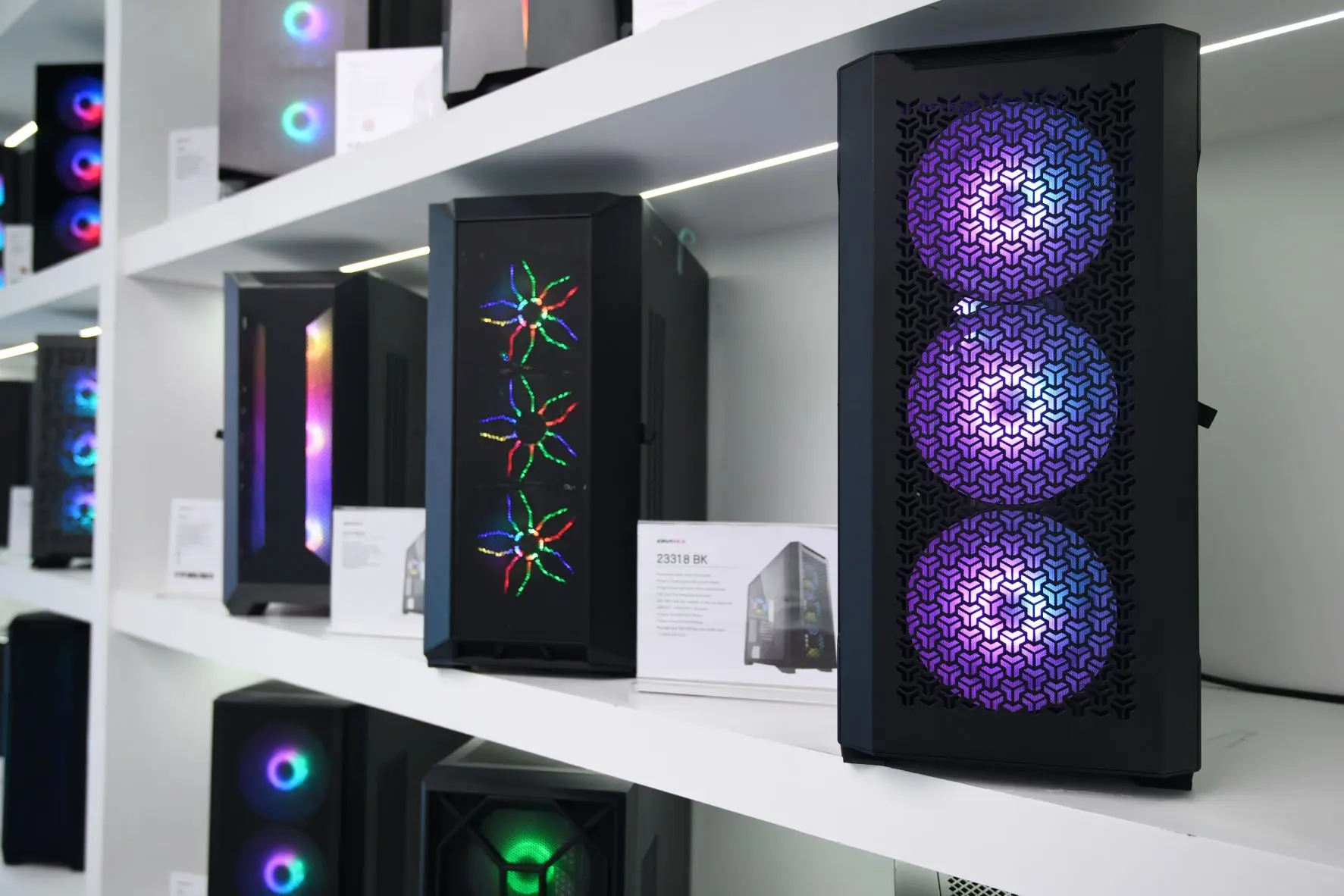 Pc Cabinet Two Tempered Glass Gaming Atx Full Tower Gamer Computer Case ...