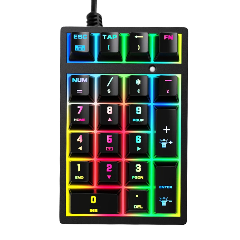 Hot Sale Mini Numeric Keypad Wired Mechanical Keyboard Rgb Light Up ...