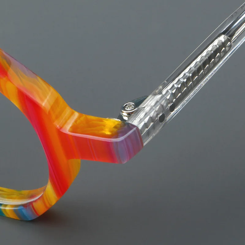 Finewell 5816 Thick Acetate Round Optical Spectacles Frame Women Candy ...