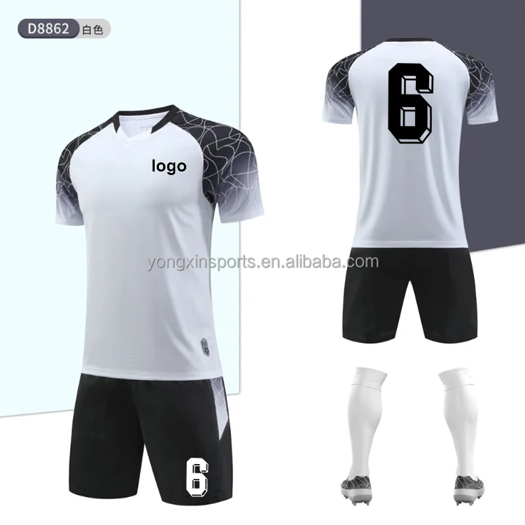 2024-2025 Polyester Soccer Jersey Sublimation Breathable Soccer Wear ...