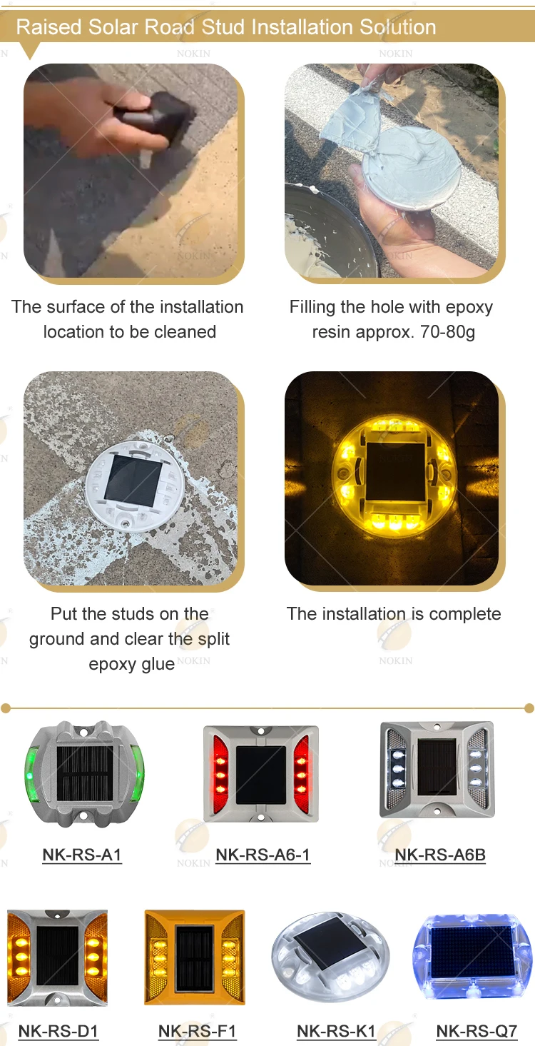 Plastic IP68 Waterproof Cat Eye Marker Round Flashing Light