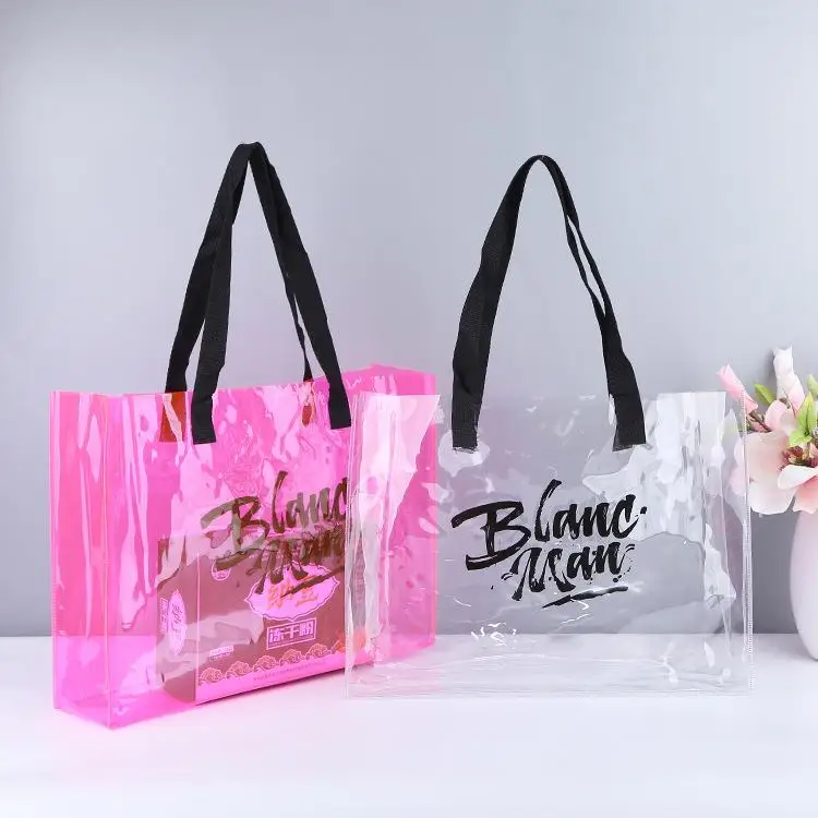 Custom Pvc Bag Color Transparent Jelly Bag Advertising Plastic Portable ...
