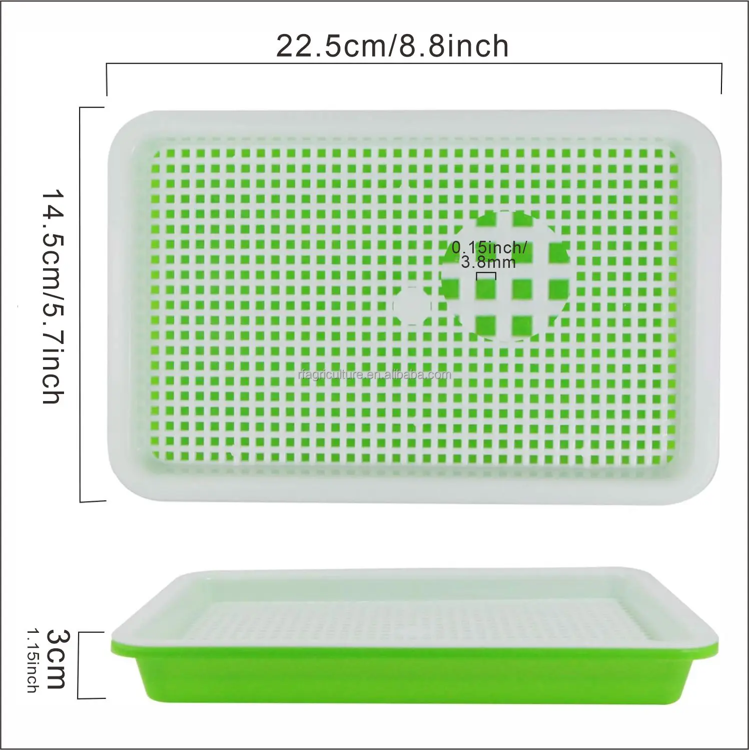 Low Maintenance Cost Reusable Plastic Seed Tray Planting Hydroponics ...