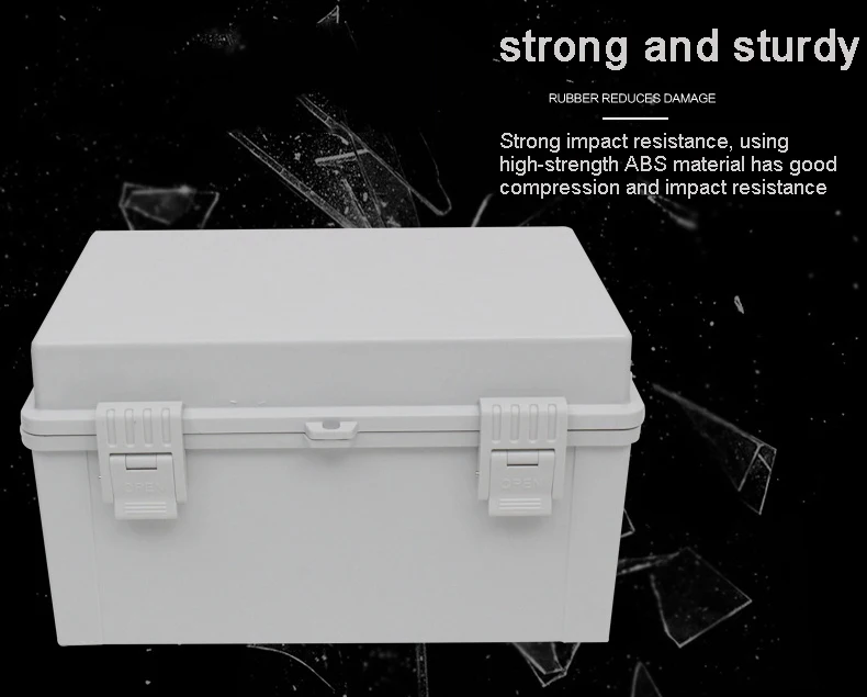 New Industrial Distribution Box Plastic Waterproof Hinged Box Ip66 Multifunctional High-quality ...