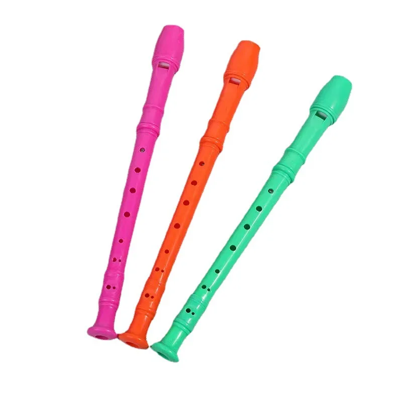 Colorful Flute Plastic Musical Instrument Seven-Hole Flute