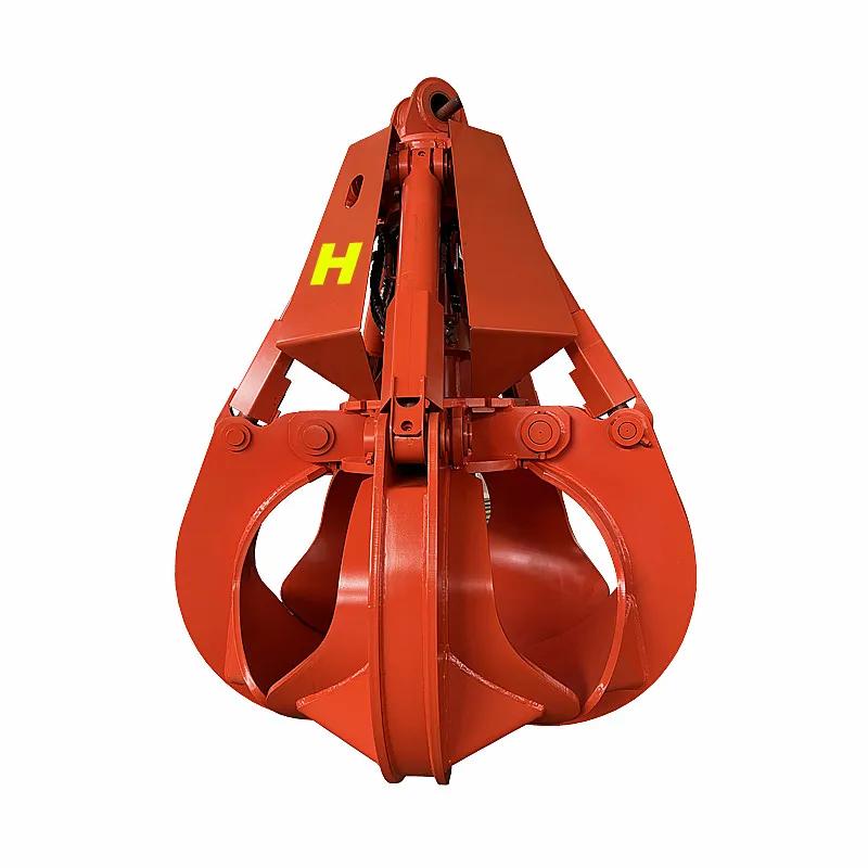 Homie Hydraulic Scrap Grab 5 Tines Orange Peel Grapple Bucket Waste ...