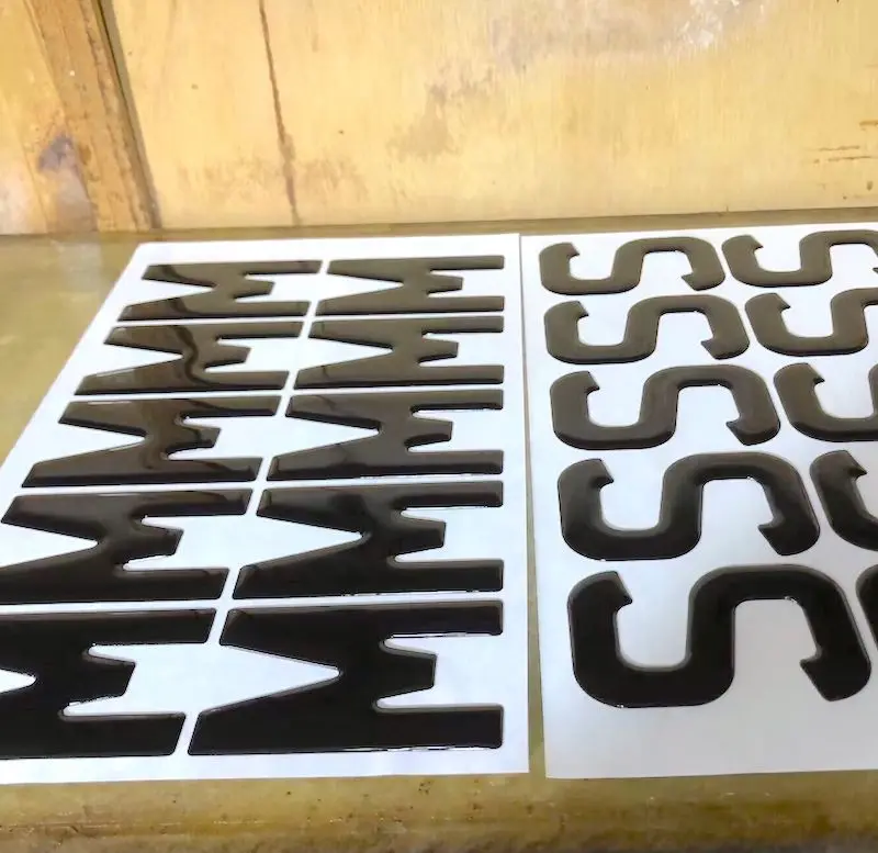 3D Gel Number Plate Letter 4D Acrylic UK Carbon License