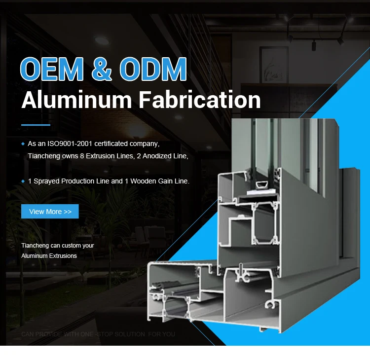 Aluminium Extrusion Profile with Anodize Surface for Facade Cladding