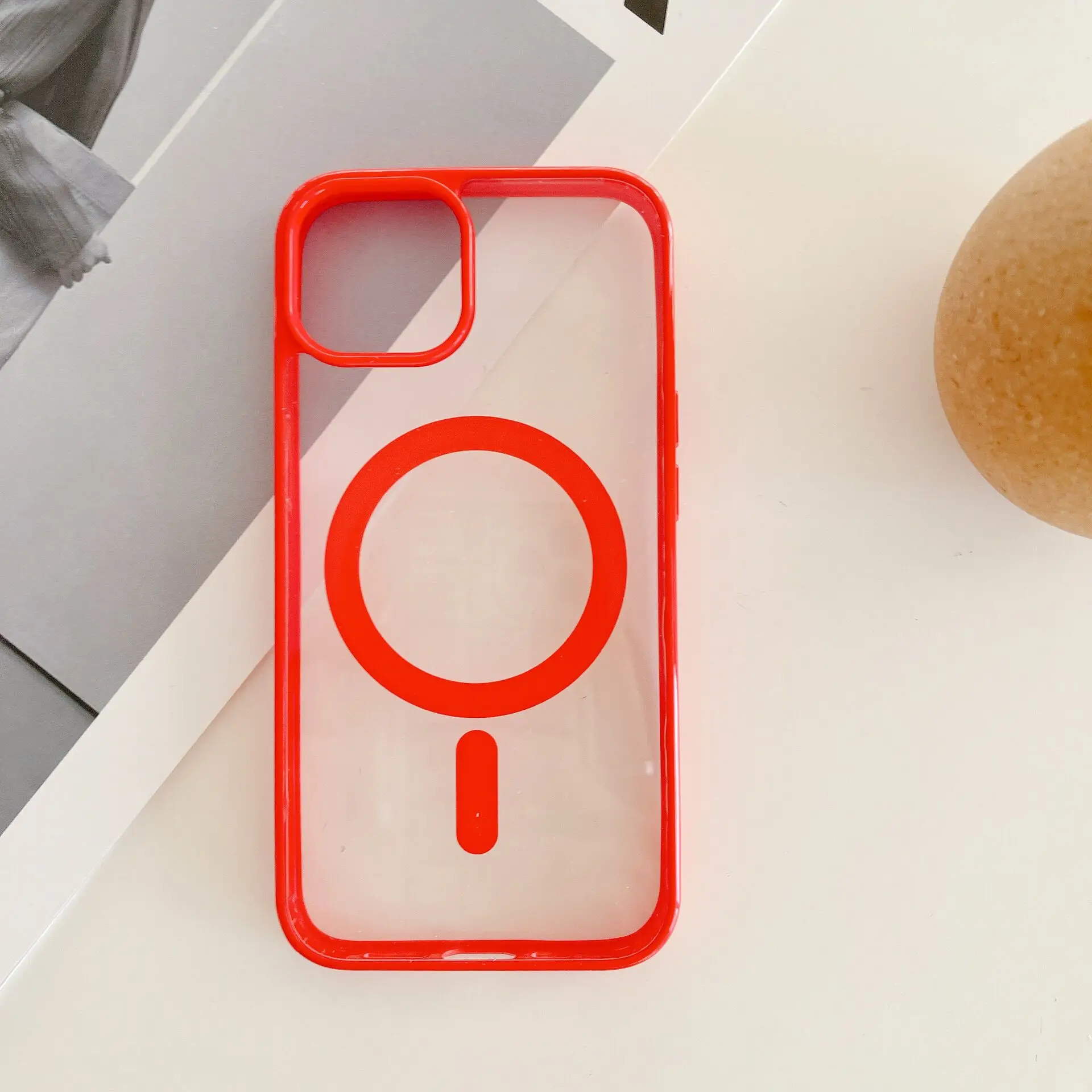 For Iphone 15 Magnet Clear Cell Phone Case Magnetic Color Phone Cases ...