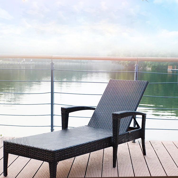 Poly Rattan Pool Sun Lounger - Buy Rattan Wicker Round Sun Lounger ...