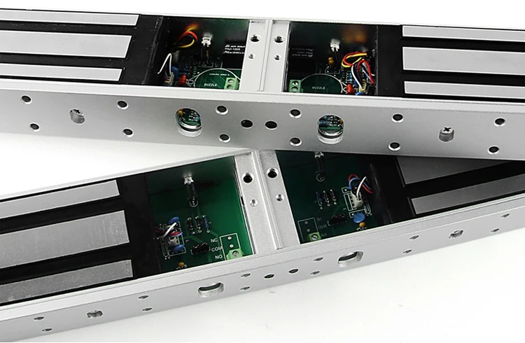 Goldbridge 500kg Double Door Magnetic Lock Built-in Led,Door Sensor,And ...
