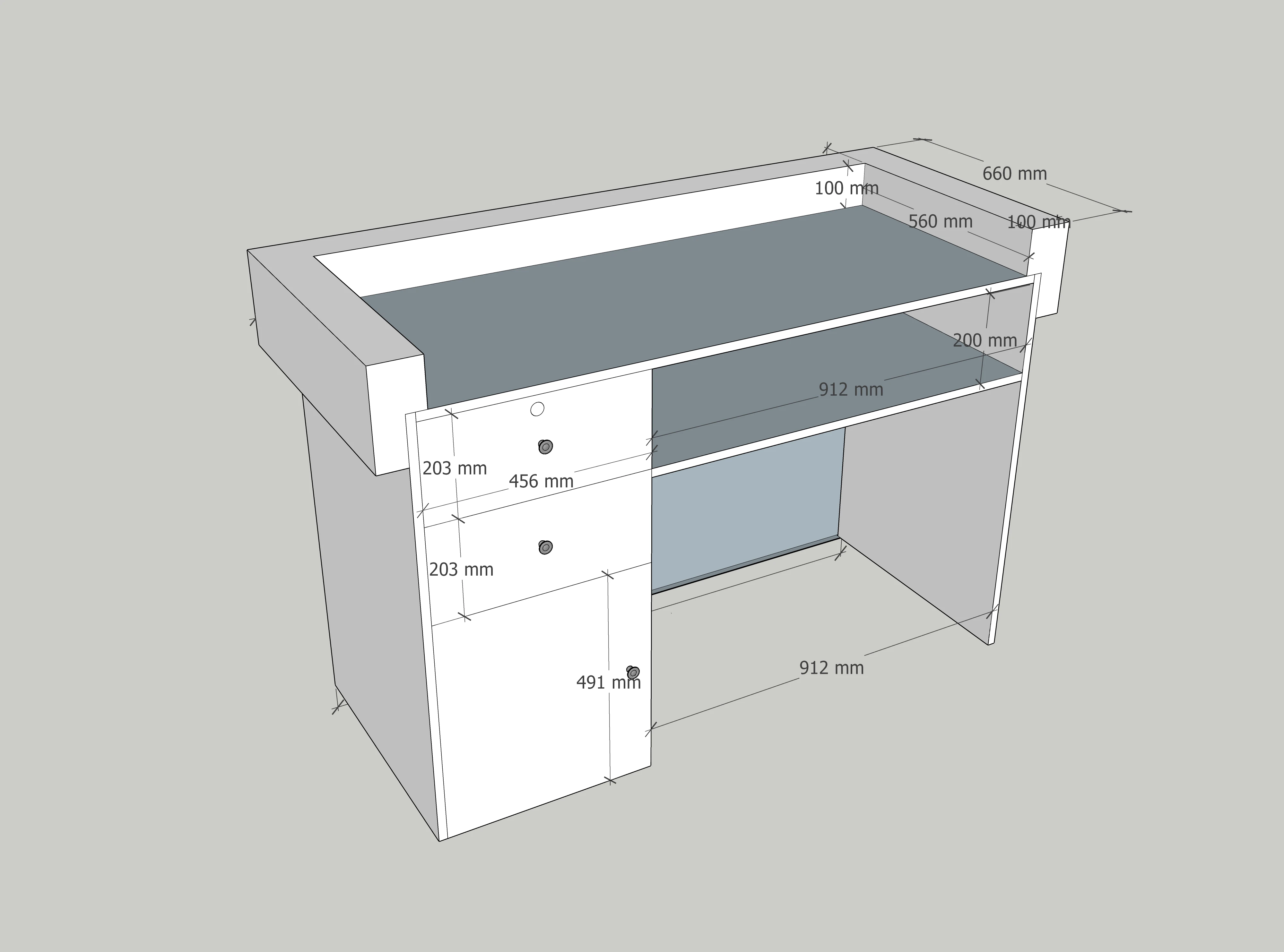 Modern Custom Design Furniture Retail Checkout Cash Counter Table - Buy ...