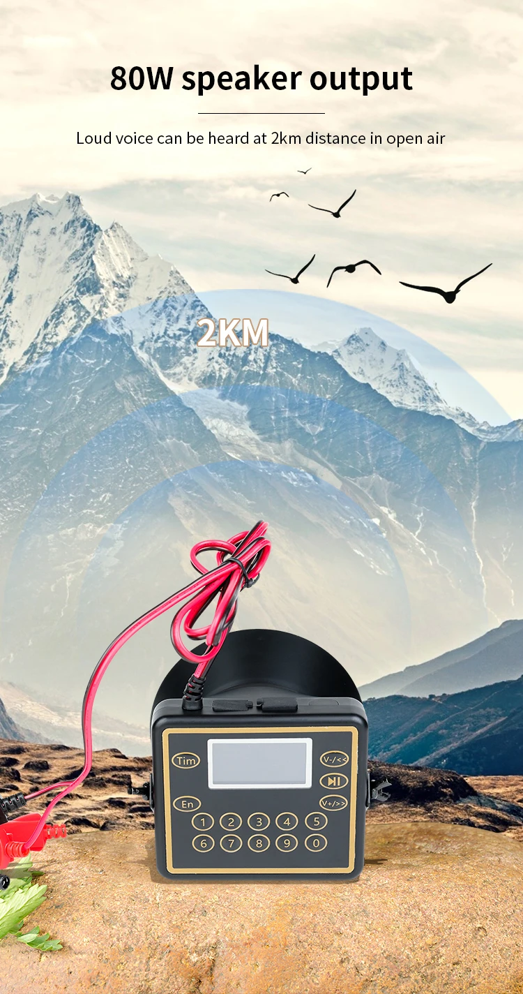 Factory Direct Sale Bird Caller One Remote Control Three Speaker 80w ...