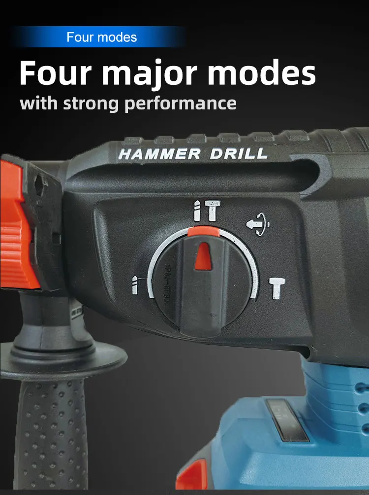 Brushless Electric Hammer, 21V Rechargeable Multifunctional Electric ...
