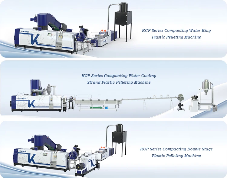 Factory Design Waste Plastic Pelletizer Recycling Machine with PP Films ...
