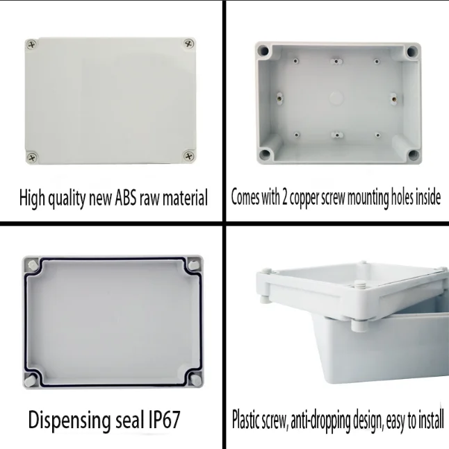 Plastic Waterproof Outdoor Junction Box - ABS Terminal Box