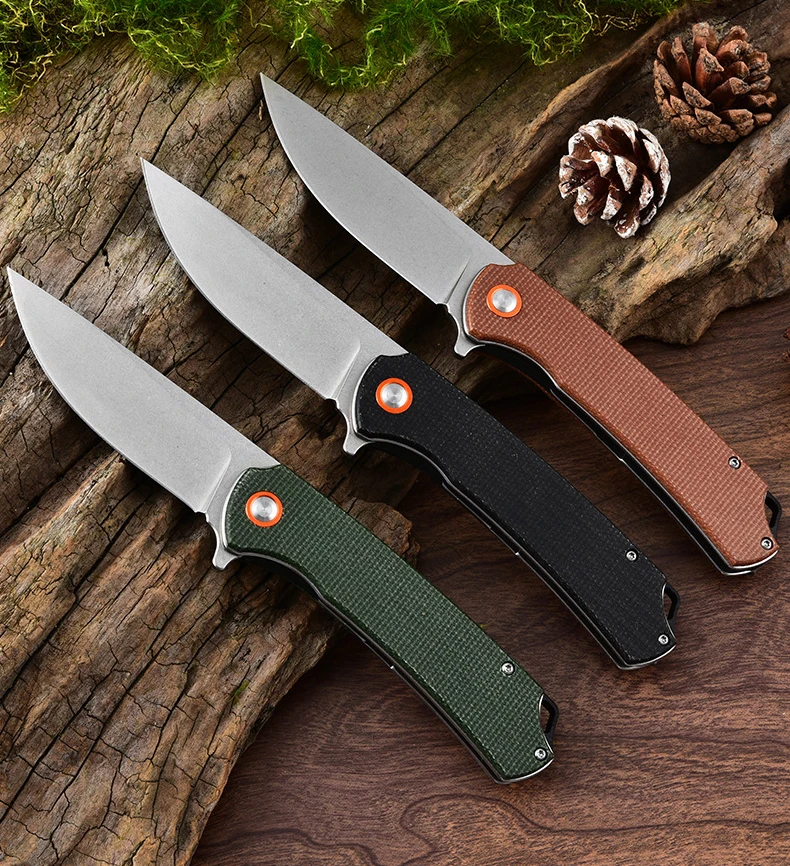 956 Tactical Folding Pocket Knife D2 Blade Edc Camping Hand Made Steel ...