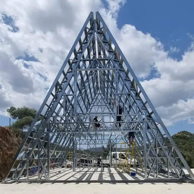 Prefab Metal Buildings Bungalow House Wooden A Frame Camping Cabin Kit ...