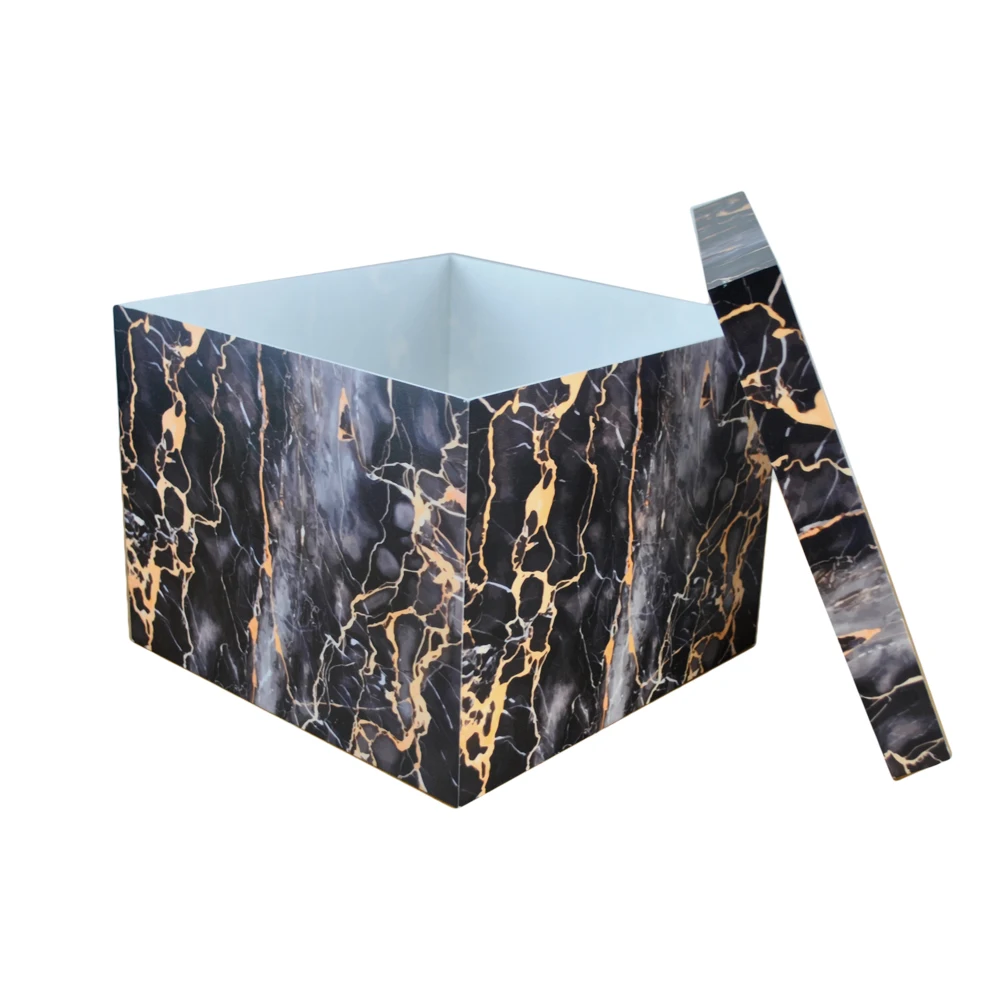 Custom Acrylic Storage Box Marble Texture With Lids Products China ...