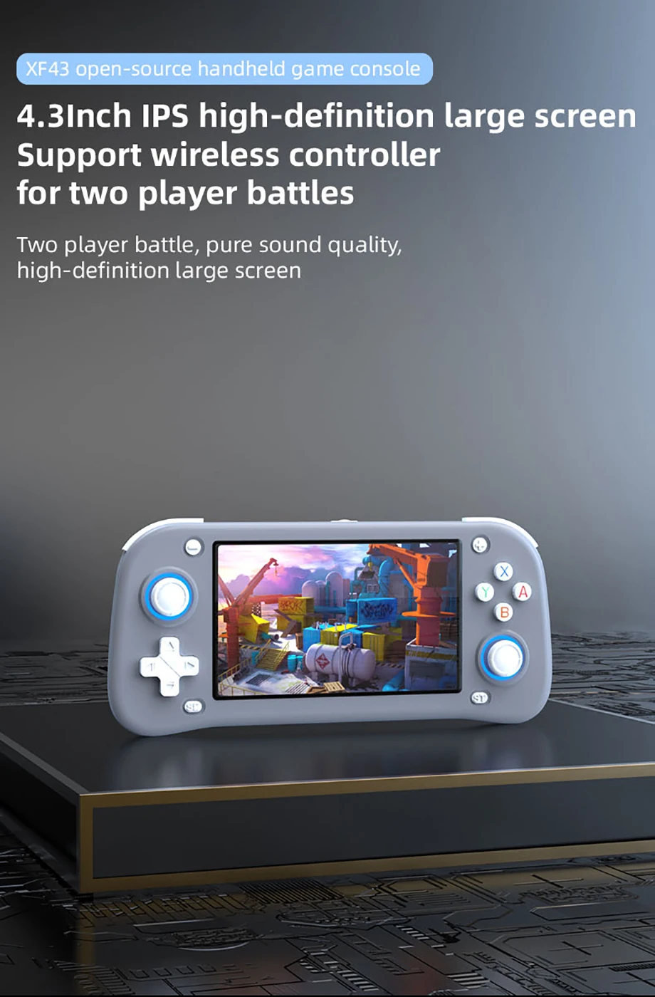 S XF43 Handheld Game Console 4.3 Inch Screen Retro Video Game Player ...