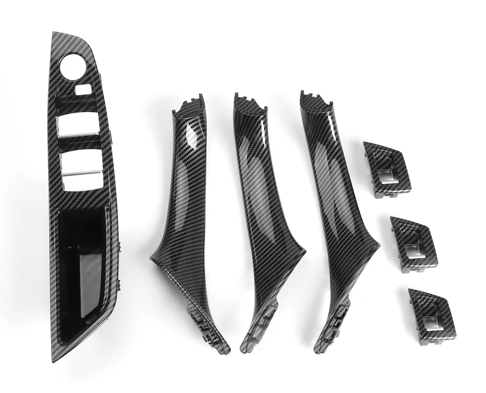 Left Right Side Driver Cars Interior Leather Door Handles 7pcs Full Set ...