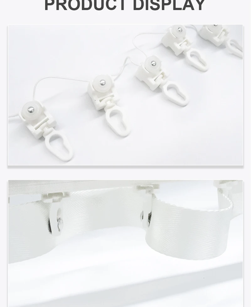 White Pvc Window Rail Runner 70mm 80mm 60mm S Ripple Fold Wave Plastic ...