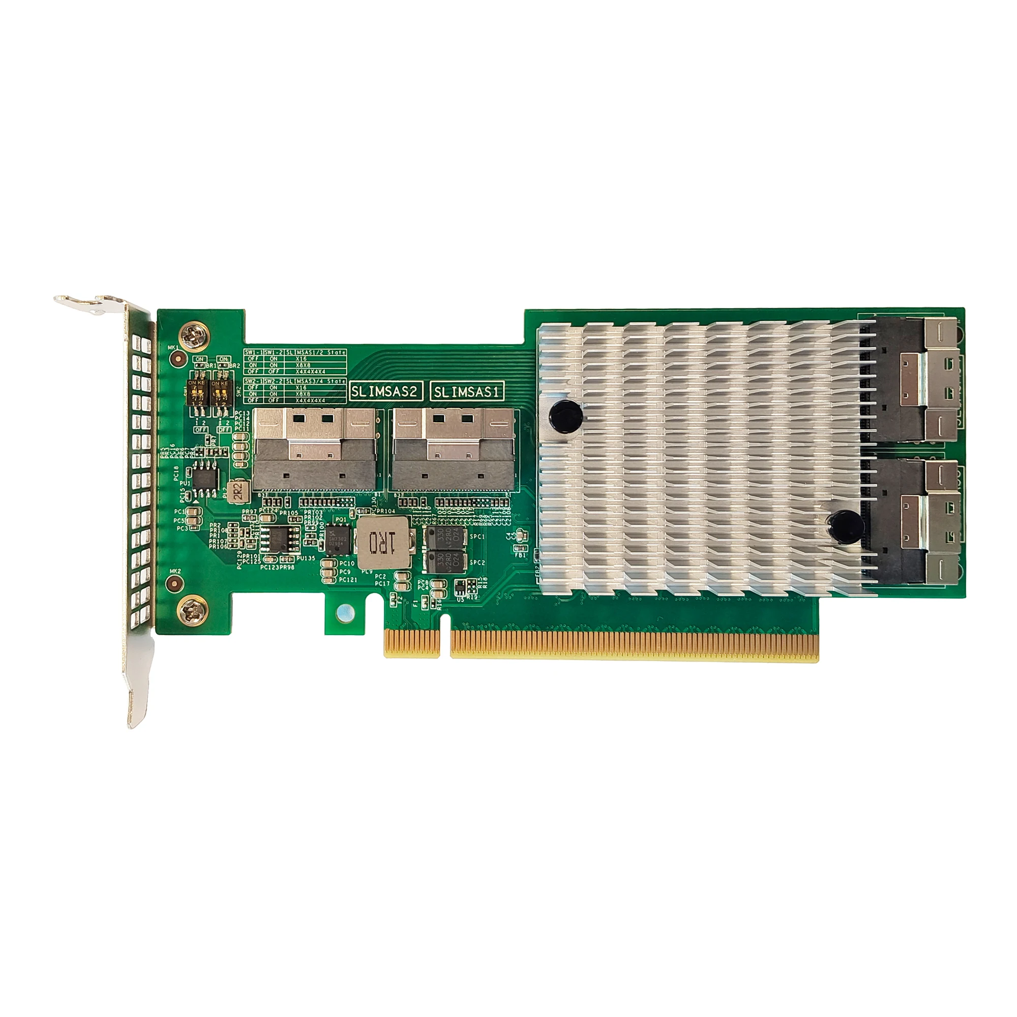 U.2 Expander Card PCIE X16 to 4*SFF8654X8 - DAOHE Quality