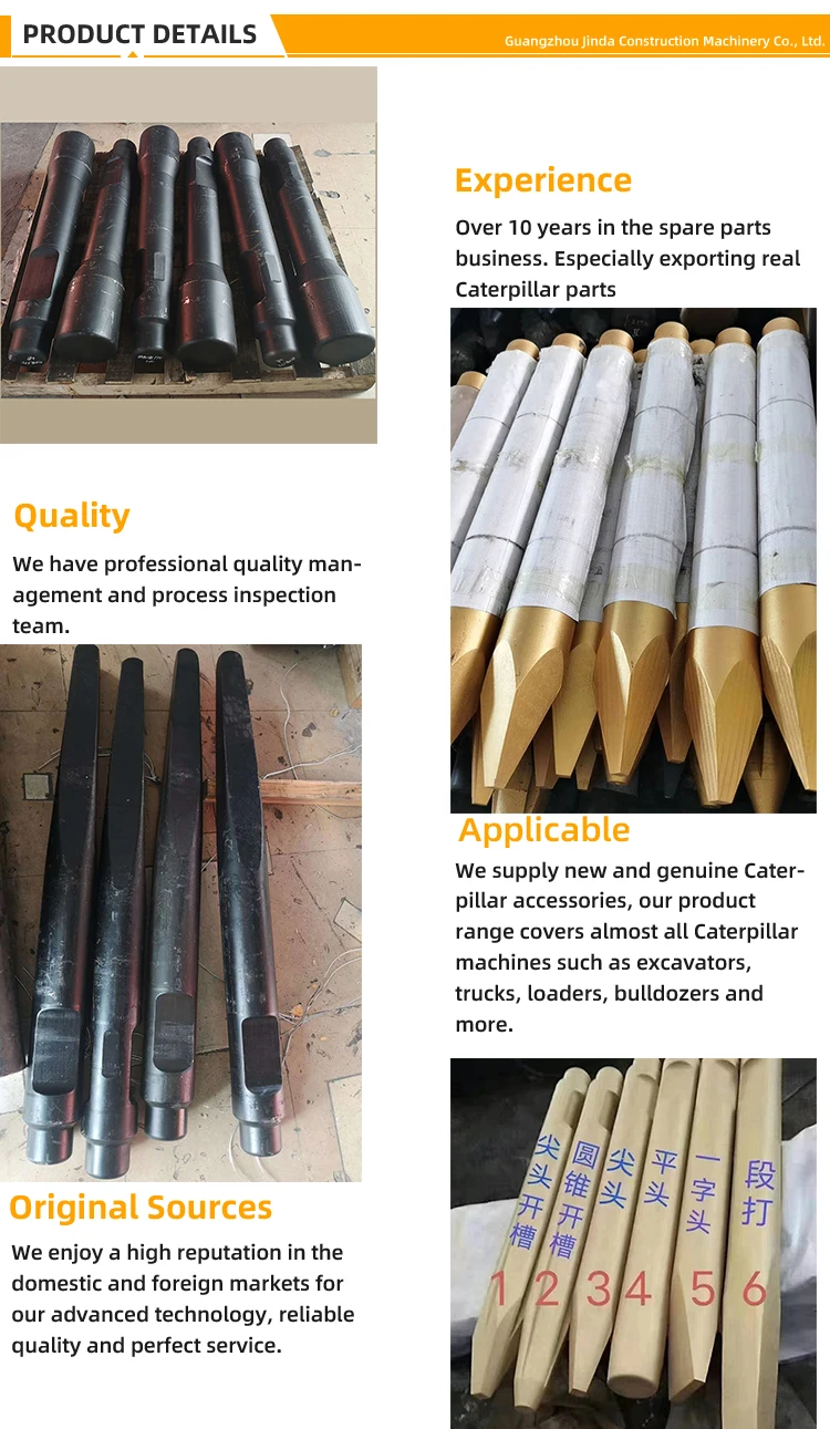 Excavator Diameter Hydraulic Breaker Drill Rod Chisel Breaker Chisel ...