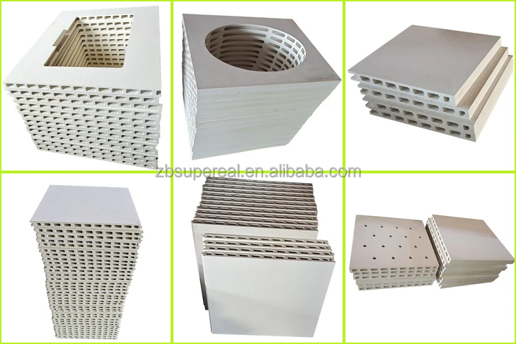 Refractory Solid Cordierite Mullite Kiln Plates / Slabs / Batts Used ...