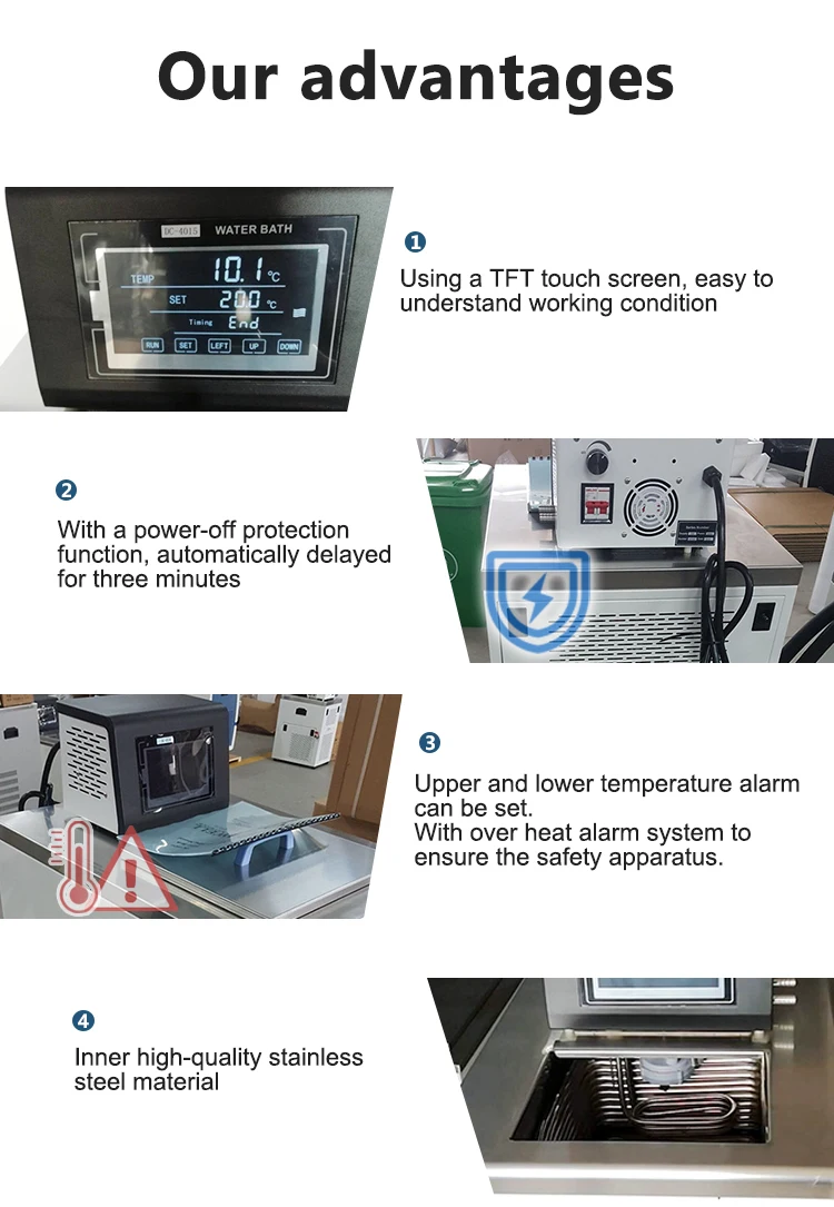 Laboratory Refrigerated Ice Bath Water Chiller Thermostatic Circulating ...