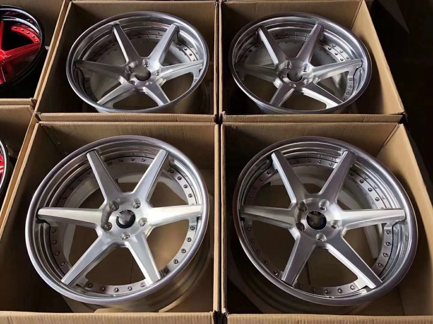 Custom Forged Alloy Passenger Car Wheels Black 22 Inch Wheels 5x120 ...