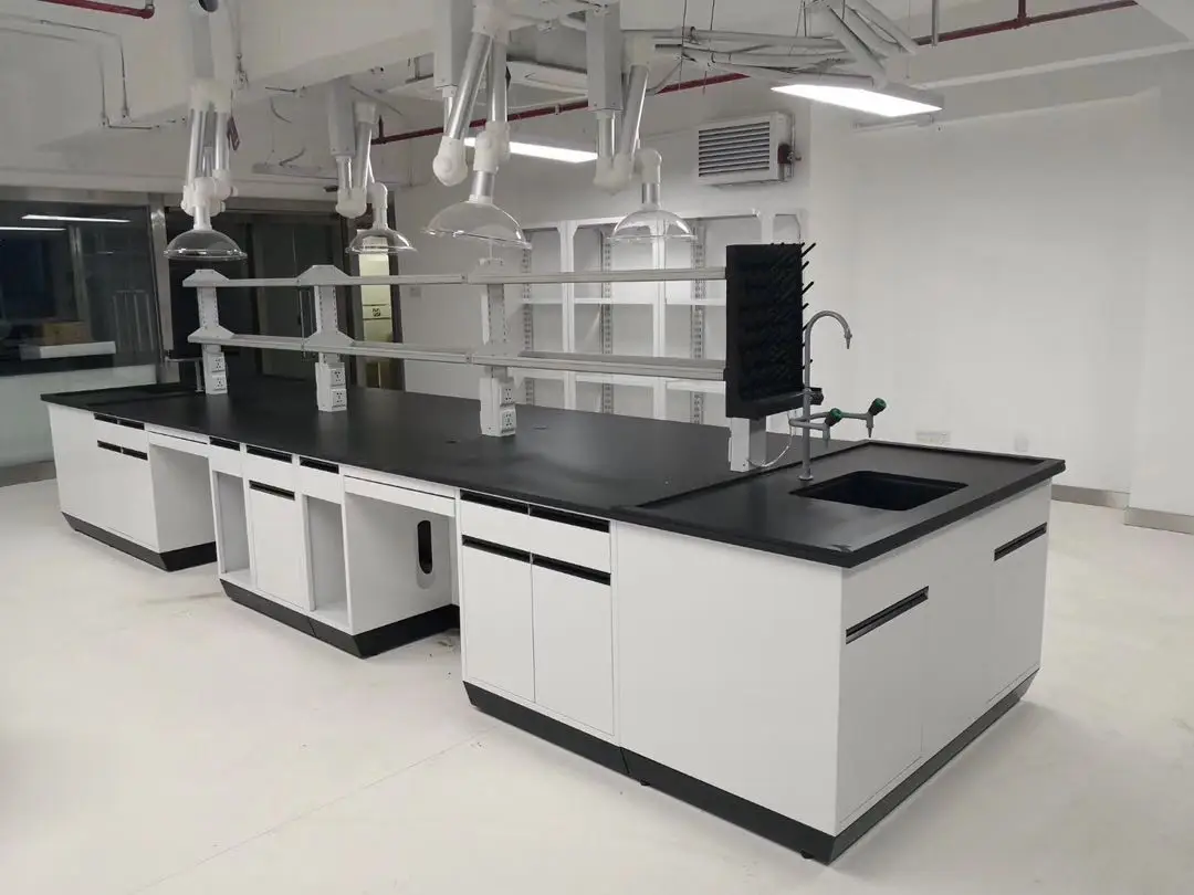 Laboratory Table Microbiology Clean Bench with Chemical Resistant Sink