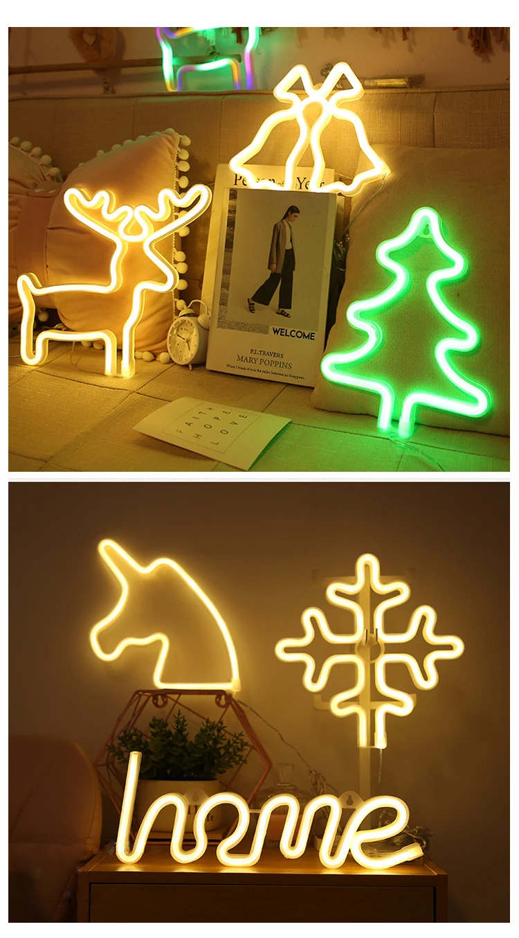 Led Neon Light Room Bedroom Background Decoration Layout Customized ...