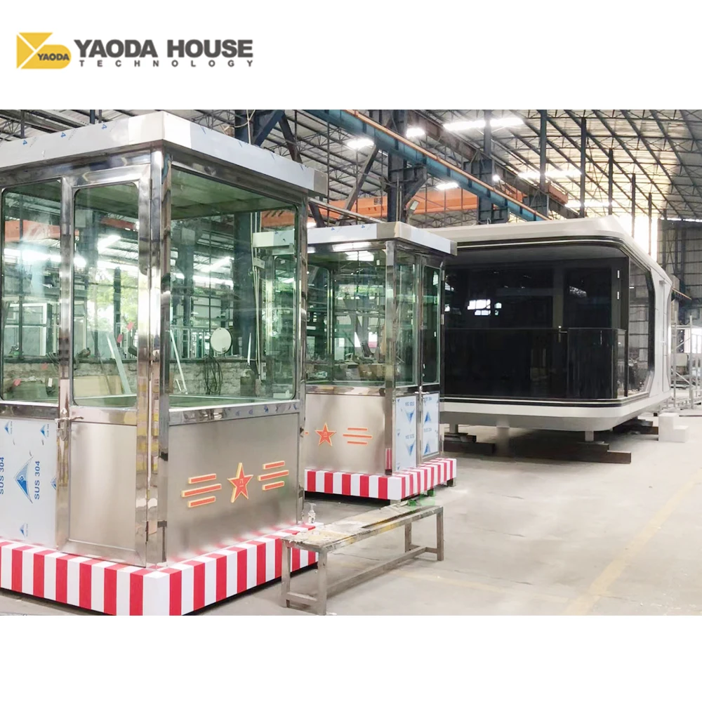 Low Cost Prefabricated Sentry Box Kiosk Made In China - Buy Mobile ...