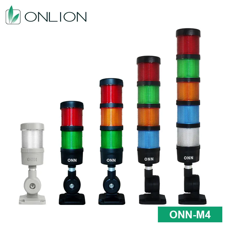Onn-m4 Warning Indicator Light 120v Led Signal Tower Light For Cnc ...